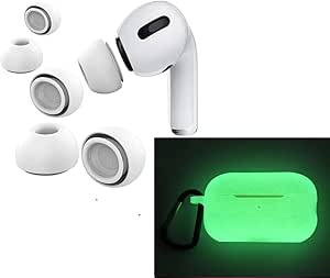 Amazon.com: Airpod Pro Replacement Tips [6 Pairs] + Glow in Dark Green ...
