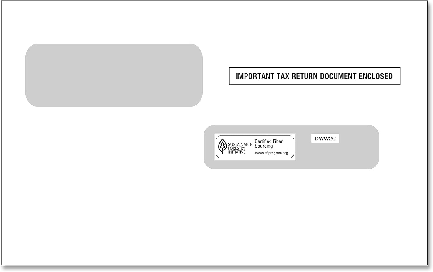 Amazon.com : ComplyRight Moisture-Seal Double-Window Envelopes for W-2C ...