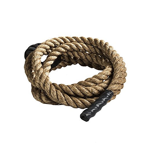 CFF FIT Premium Manila Climbing Rope with Eyelet End, 20’ x 1.5 ...