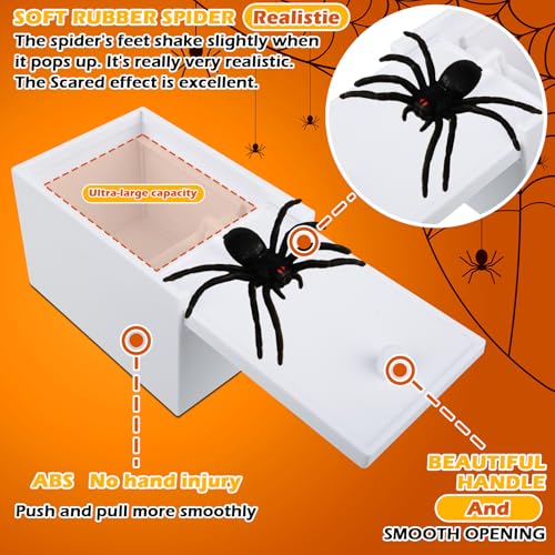 COLEESON Spider Prank Box, Spider in A Box Prank, Spider Scare Prank ...