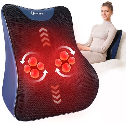 Amazon.com: KNQZE Back Massager for Pain Relief Deep Tissue, Shiatsu ...