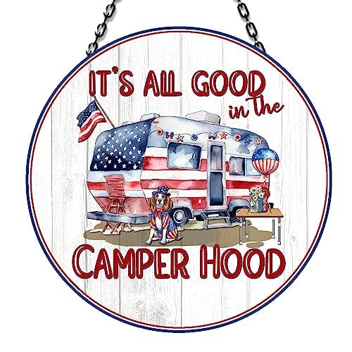 Amazon.com: All Good in the 'Hood Fifth Wheel Camper Sign/Custom ...