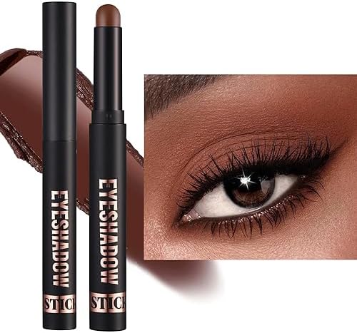 Amazon.com : Mefyhtune Wine Red Eyeshadow Stick Smooth Cream Glitter ...