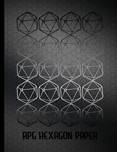 RPG Hexagon Paper: (200 Pages) Blank Hexagonal Journal Notebook for ...