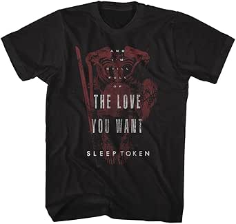 Amazon.com: Sleep Token Band T Shirt The Love You Want Adult Black ...