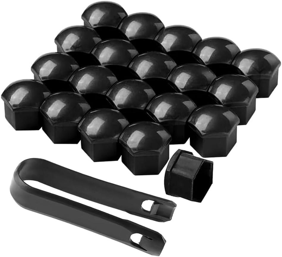 QitinDasen 20 Pieces 19 mm Car Wheel Nut Covers, Universal Car Hub ...