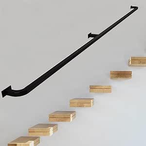 Modern Square Pipe Stairs Handrail - Complete Kit, 1ft-20ft Staircase ...