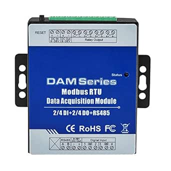 Modbus RTU Digital inputs Module 4 Channel IO Ports Compatible NC/NO ...