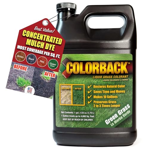 COLORBACK 4,800 Sq. Ft. Mulch Color Concentrate, 1-Gallon, Green Grass ...