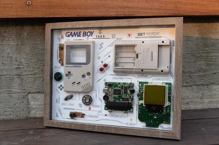 Amazon.com: Disassembled Gameboy With Frame, Disassemble Art, Gameboy ...