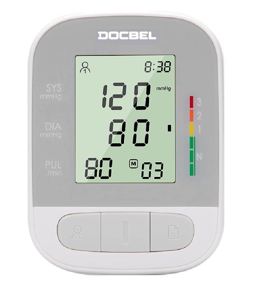 DOCBEL Fully Automatic Digital Blood Pressure BP Monitoring Machine ...