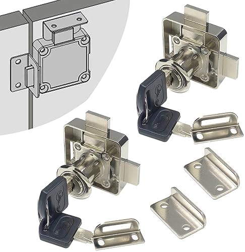 Cabinet Double Door Lock Cabinet Drawer Lock Safety Lock Double Latch ...
