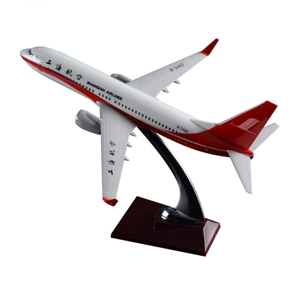 Buy Marrsto 32Cm Resin Aircraft Model Boeing 737 Shanghai Airlines ...
