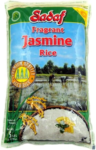 Amazon.com : Sadaf Jasmine Rice AAA - White Jasmine Rice for Cooking ...