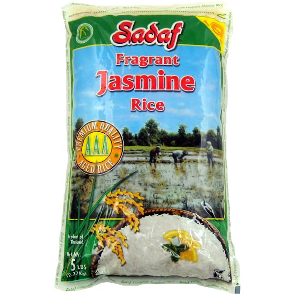 Amazon.com : Sadaf Jasmine Rice AAA - White Jasmine Rice for Cooking ...