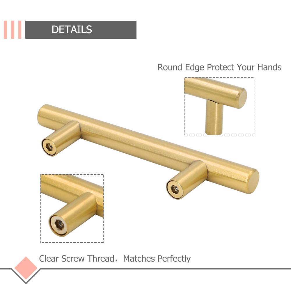 Snapklik.com : 12 Pack 3 Inch Drawer Pulls Kitchen Cabinet Handles ...