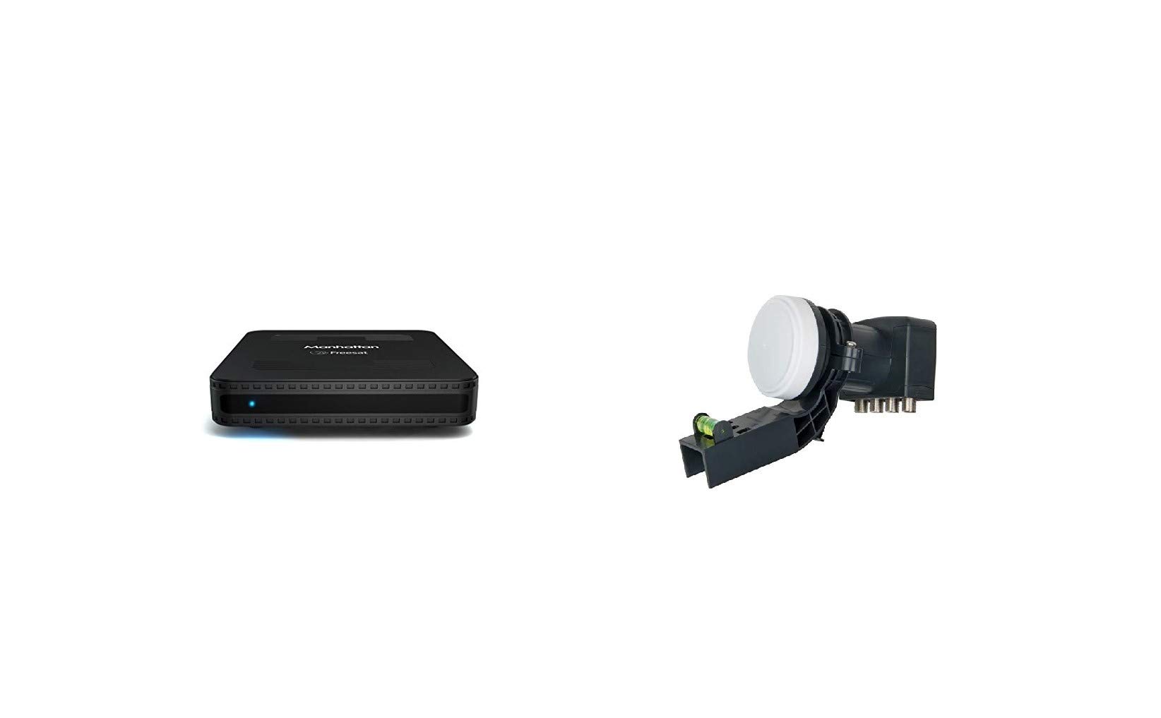 Manhattan SX Freesat HD Box, Black & Labgear 4K Quad VK4L 4 Output HD ...