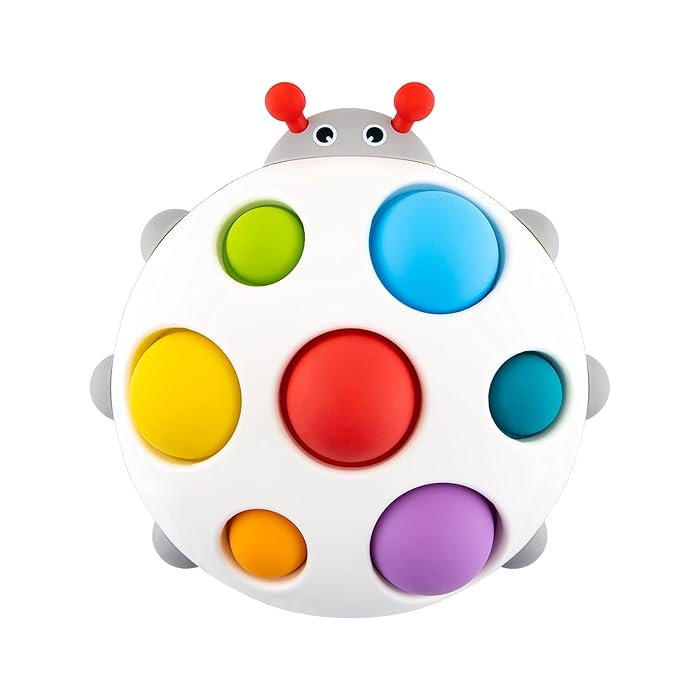Buy Baby Simple Dimple Fidget Toys - Ladybug Push Pop Hand Toy Silicone ...