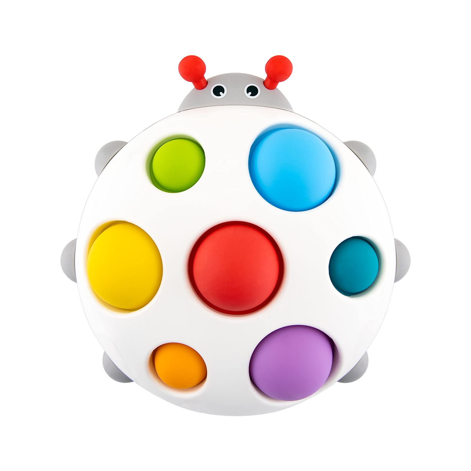 Buy Baby simple dimple fidget toys - ladybug push pop hand toy silicone ...