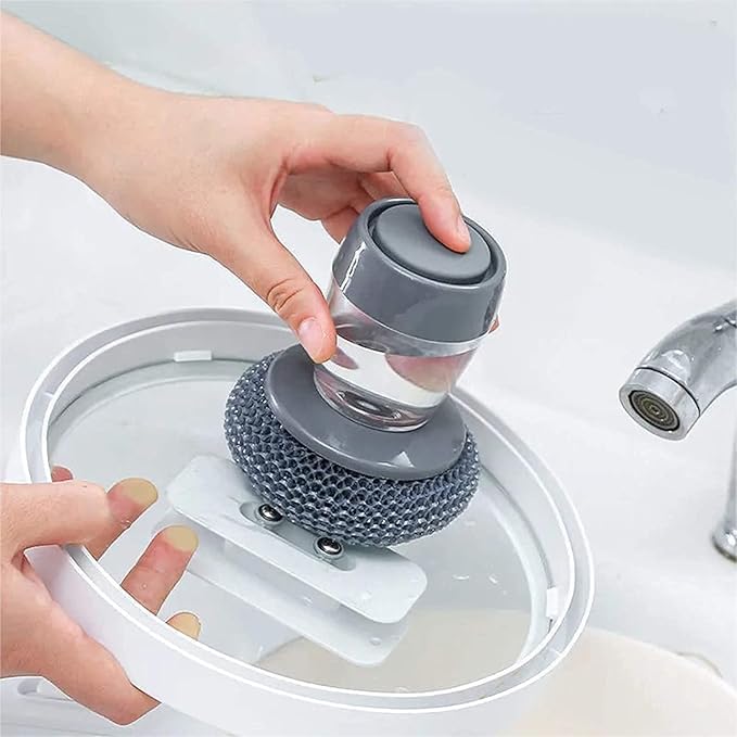 Automatic Liquid Tank Kitchen Utensils Sink Cleaning Brush Scrubber ...