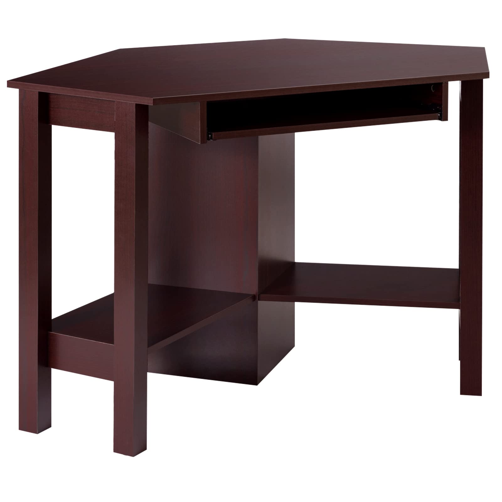 Amazon.com: IFANNY Corner Computer Desk, Triangle Corner Desk with ...