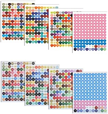 Amazon.com: Color Number Stickers - 447 Storage Boxes Labels, Round ...