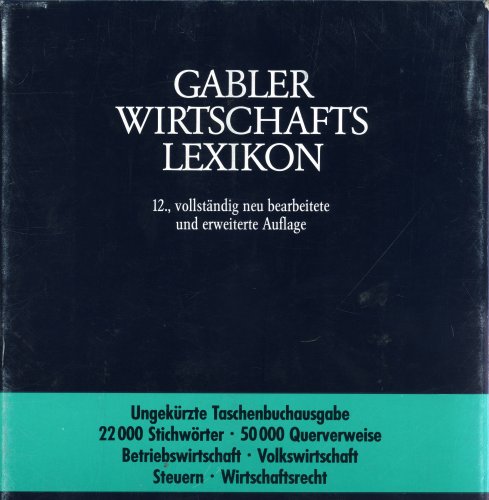 Amazon.com: Gabler Wirtschaftslexikon: 9783409303842: Gabler Verlag: Books