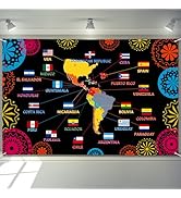 Amazon.com: Arosche Hispanic Heritage Month Decorations String Flags 22 ...