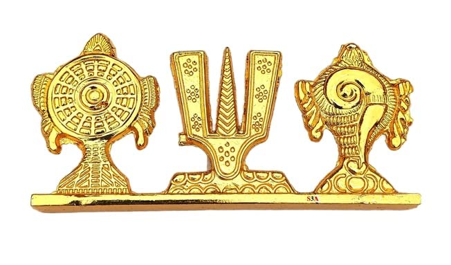 Buy Crown Warriors Shankh Chakra Namah of Lord Vishnu Tirupati Balaji ...