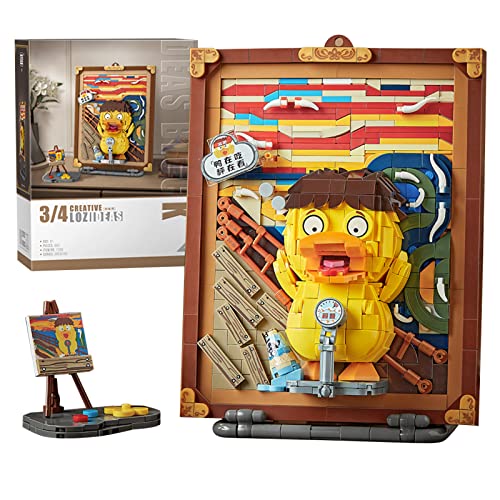 MEIEST Mini Building Blocks Cute 3D Painting Model Set,Creative DIY ...