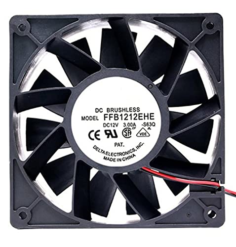 Amazon.com: FFB1212EHE DC BRUSHLESS Fan 12V 3.00A 12CM 2-pin Cooling ...