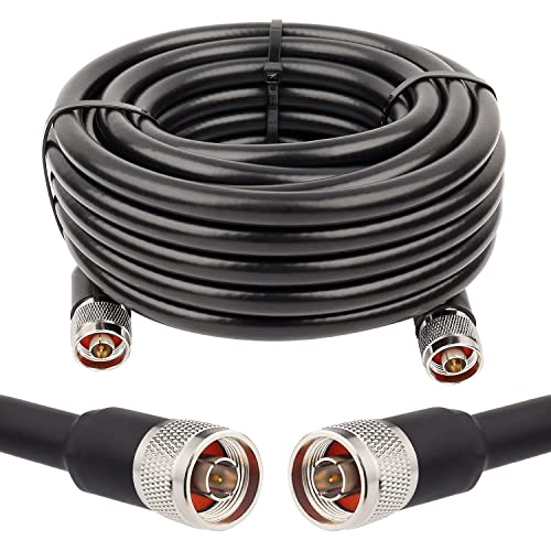 MOOKEERF N Cable N Male Cable 20ft KMR400 Ultra Low Loss N-Type Cable N ...
