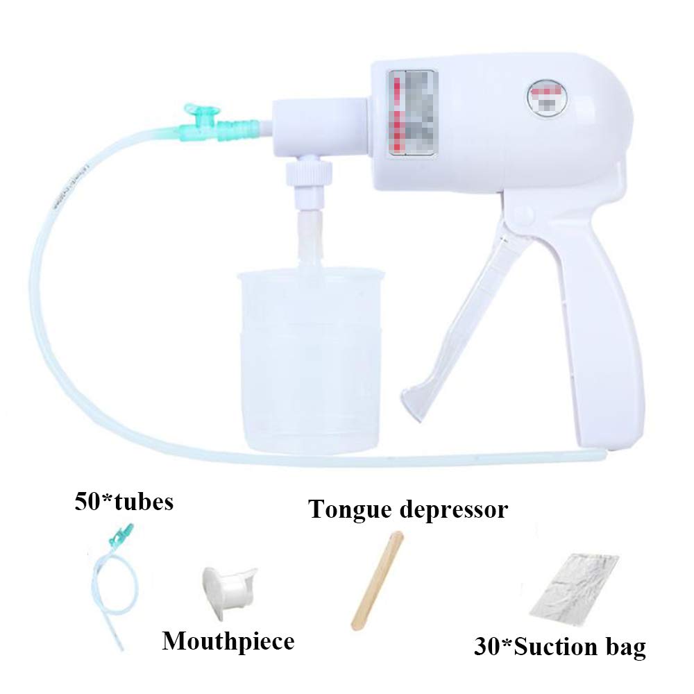 Buy ASZX Manual Suction Pump with 50 Soft Catheters,Portable Phlegm ...