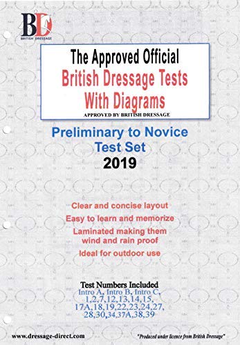 Official Laminated British Dressage Tests with Diagrams: Preliminary to ...