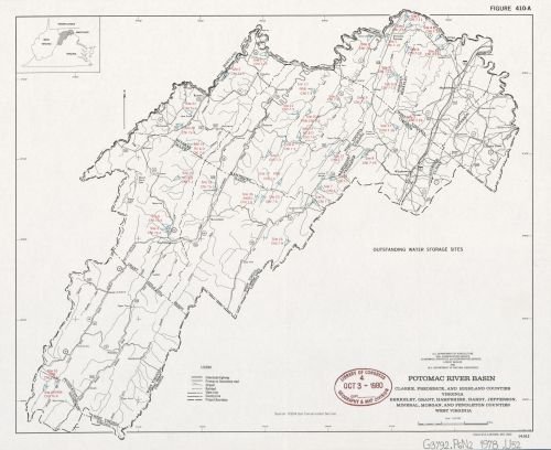 1978 Map Potomac River basin : Clarke, Frederick, and Highland Counties ...