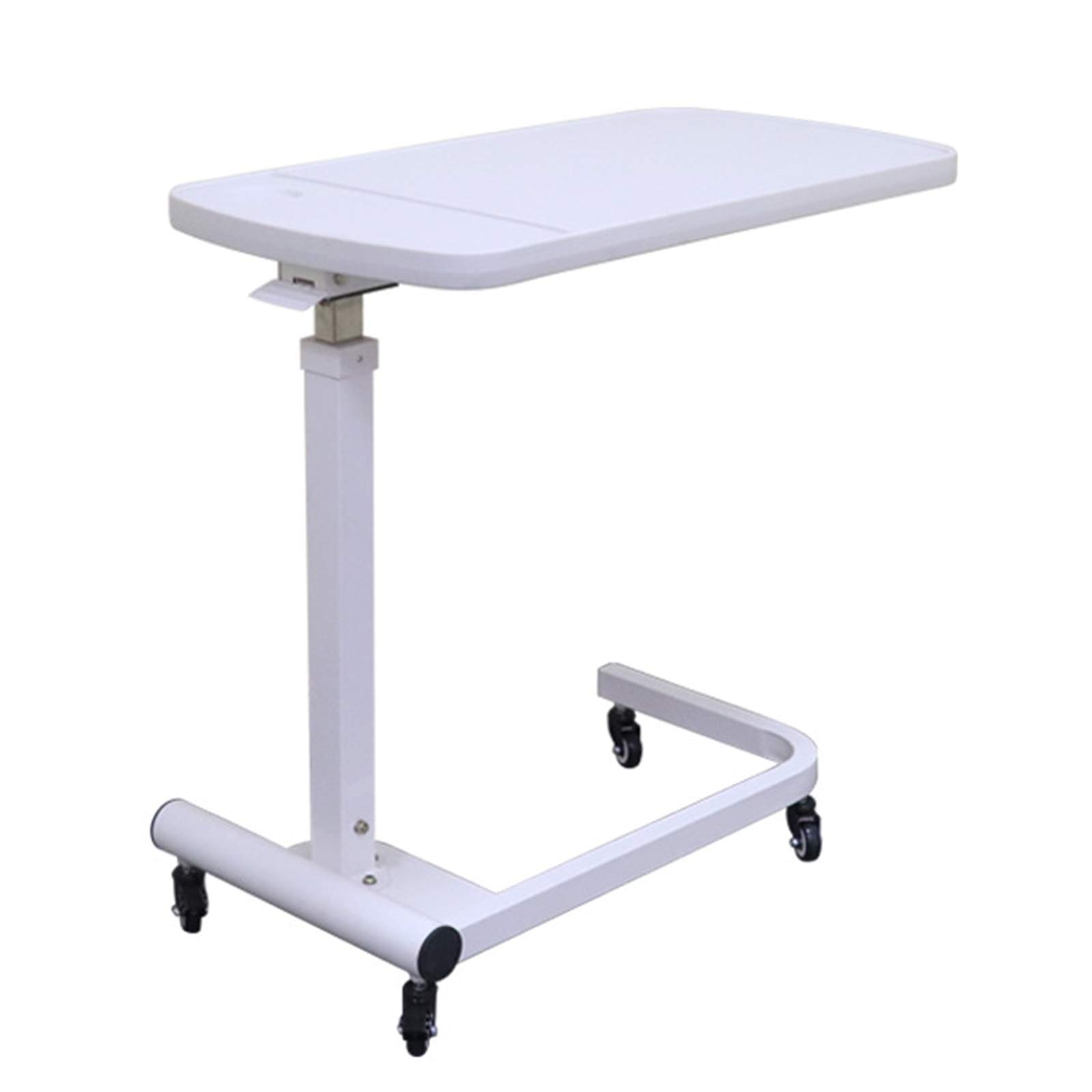 Buy Overbed Table with Wheels, Adjustable Medical Mobile Nursing Table ...