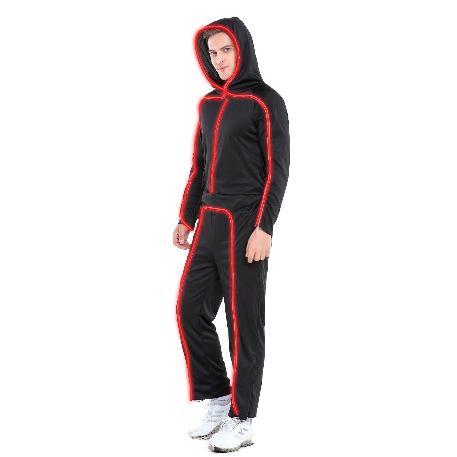 Snapklik.com : Light Up Stick Figure Costume Adult, Halloween Led Stick ...