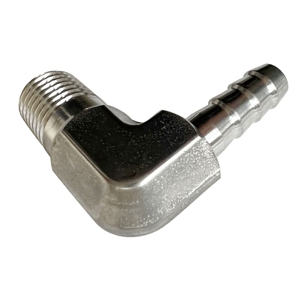 Snapklik.com : Metalwork 304 Stainless Steel Forged Hose Barb Fitting, 3/8 Barbed X 1/4 NPT Male ...