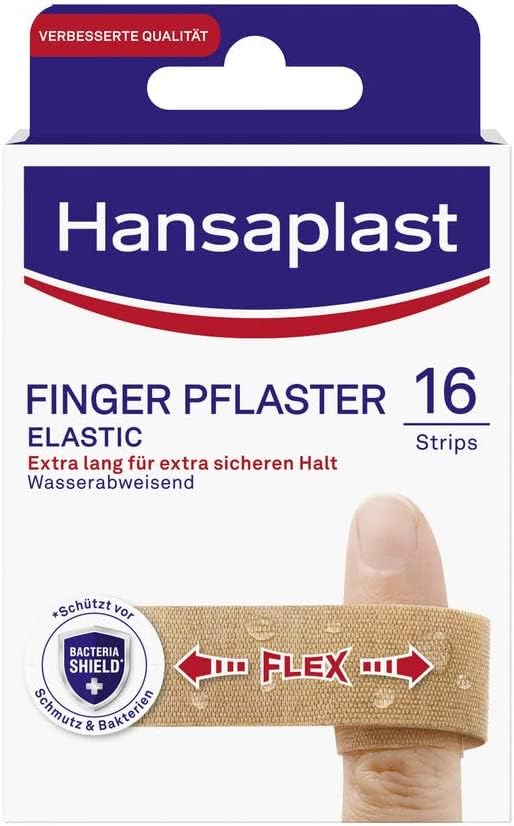 Hansaplast Elastic Fingerstrips Pflaster (16 Strips), extra lange ...