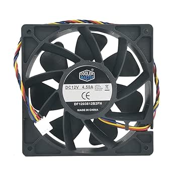 Amazon.com: DF1203812B2FN ELOMILE Fan DF1203812B2FN 12V 4.5A 12CM ...