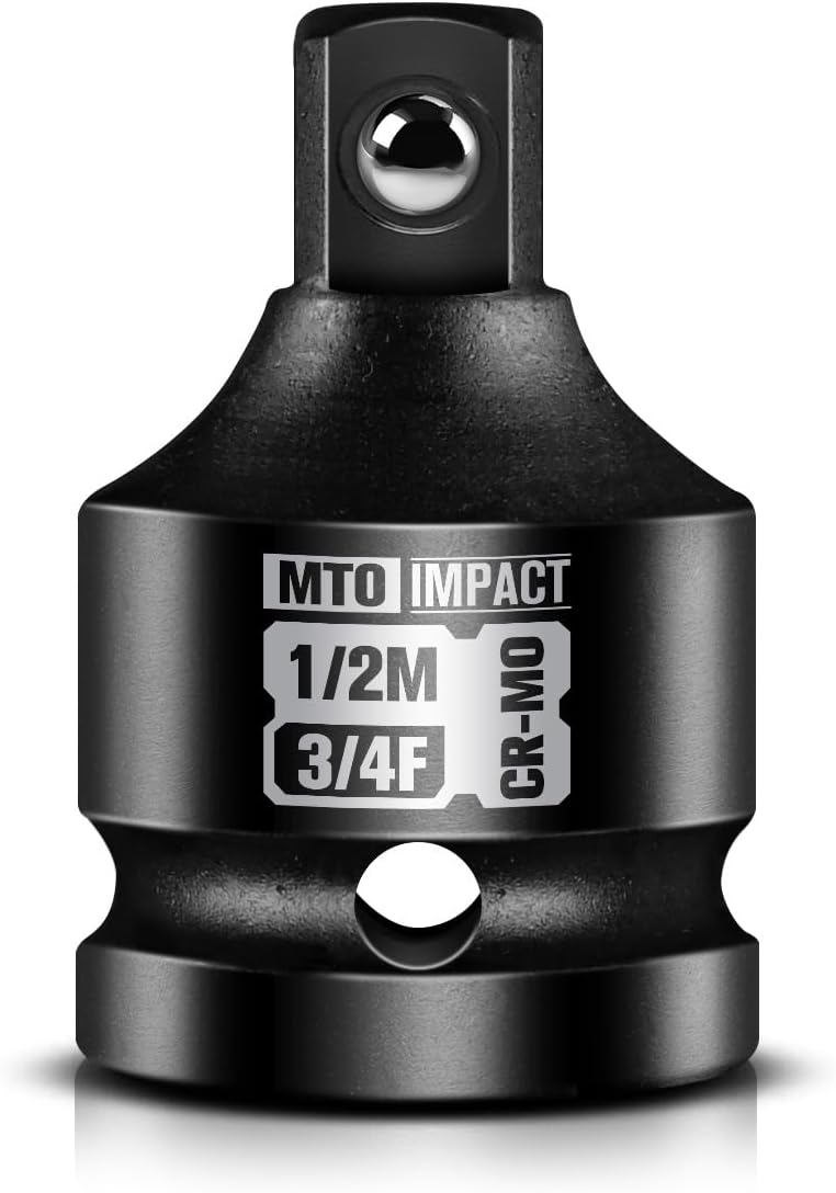 MTO 3/4" Female to 1/2" Male Impact Socket Adapter, 3/4-Inch Impact ...