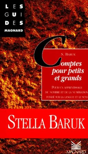 Comptes Pour Petits Et Grands. Pour Un Apprentissage Du Nombre Et De La ...