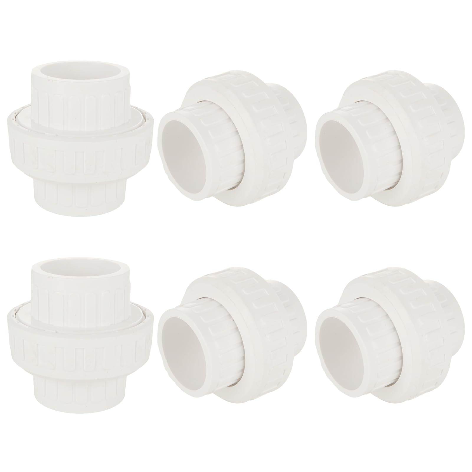 Amazon.com: 6PCS PVC Union 1-1/2 Inch PVC Union Coupling Pipe Fitting Adapter PVC Slip Union ...