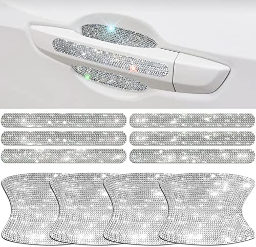 Amazon.com: 10 pcs Bling Diamond Car Door Handle Stickers, Bling Car ...