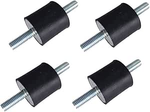 Amazon.com: GTPBAO Stud Bushing 4Pcs M6 M8 Double Male Thread Rubber Shock Absorbers Anti ...