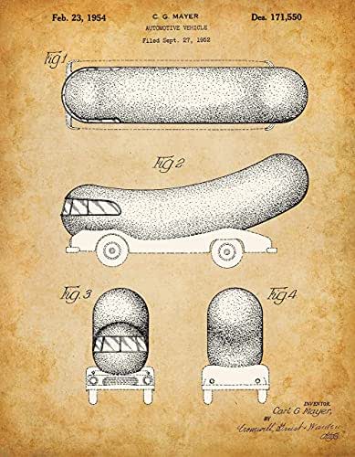 Amazon.com: Wienermobile Patent Print - Oscar Mayer Wienermobile Patent ...