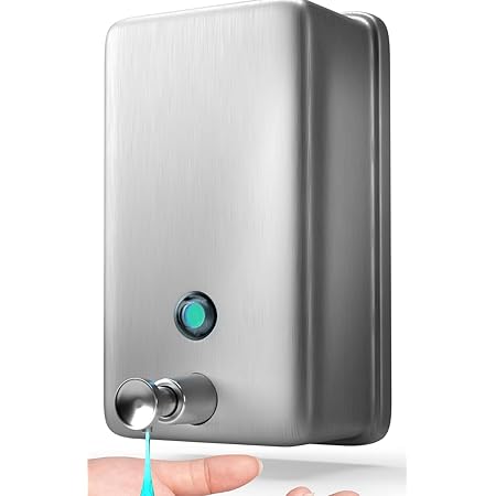 Amazon.com: Commercial Soap Dispenser Wall Mount – Horizontal Stainless ...