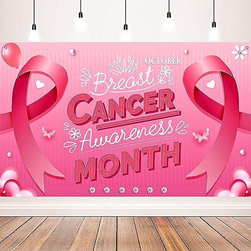 Amazon.com : AUSHENKE Breast Cancer Awareness Decorations, Breast ...