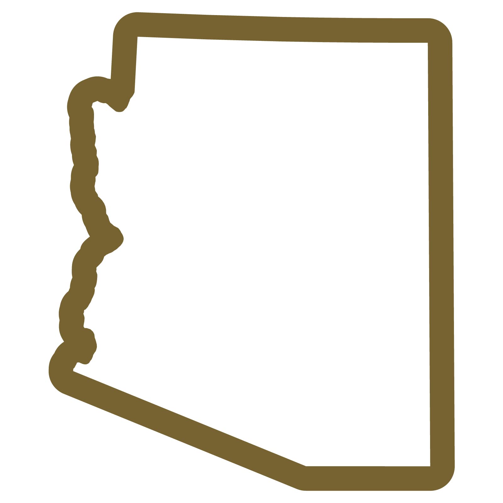 Blank Map Of Arizona