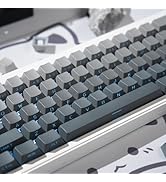 Amazon.com: mintcaps PBT Doubleshot Keycaps 134 Keys Gradient Green ...